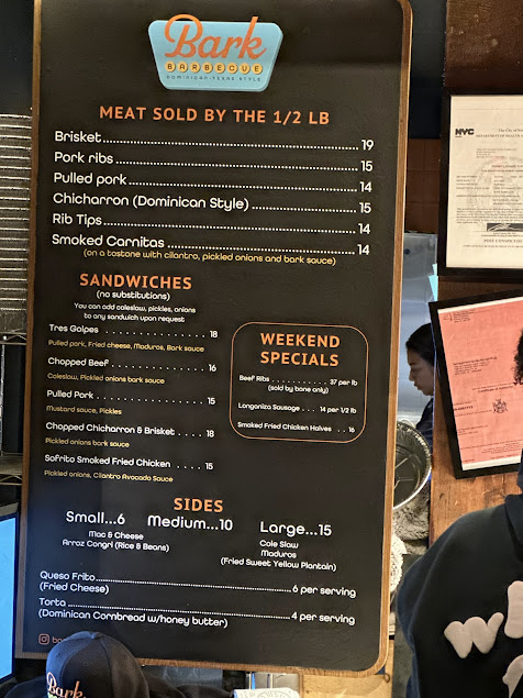 Bark Barbecue Restaurant Menu | Authentic Texas-Style BBQ in Brooklyn, NY